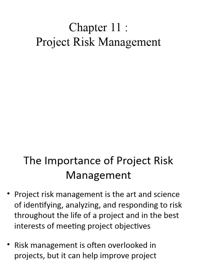 ITPM - Lecture 11 | PDF | Risk | Risk Management