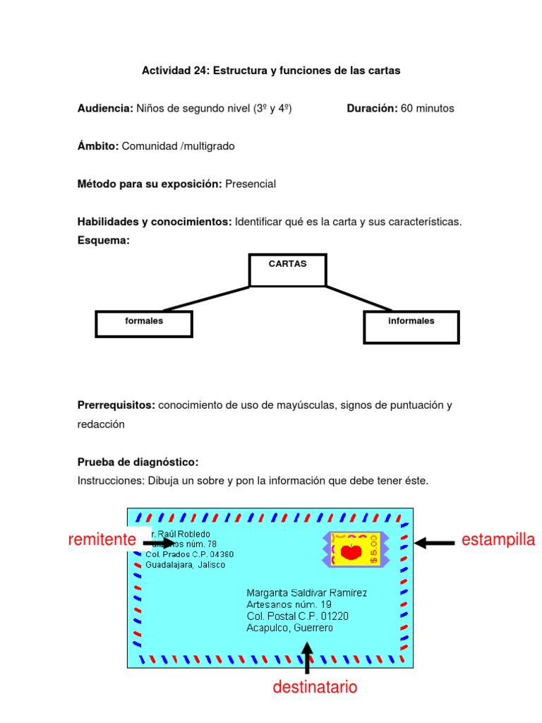 Carta Formal e Informal | Descargar gratis PDF | Sello de correos ...