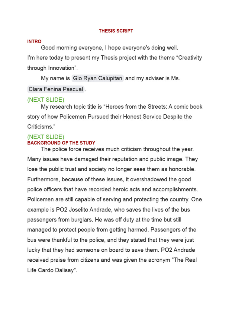 Thesis Script | PDF | Survey Methodology | Police