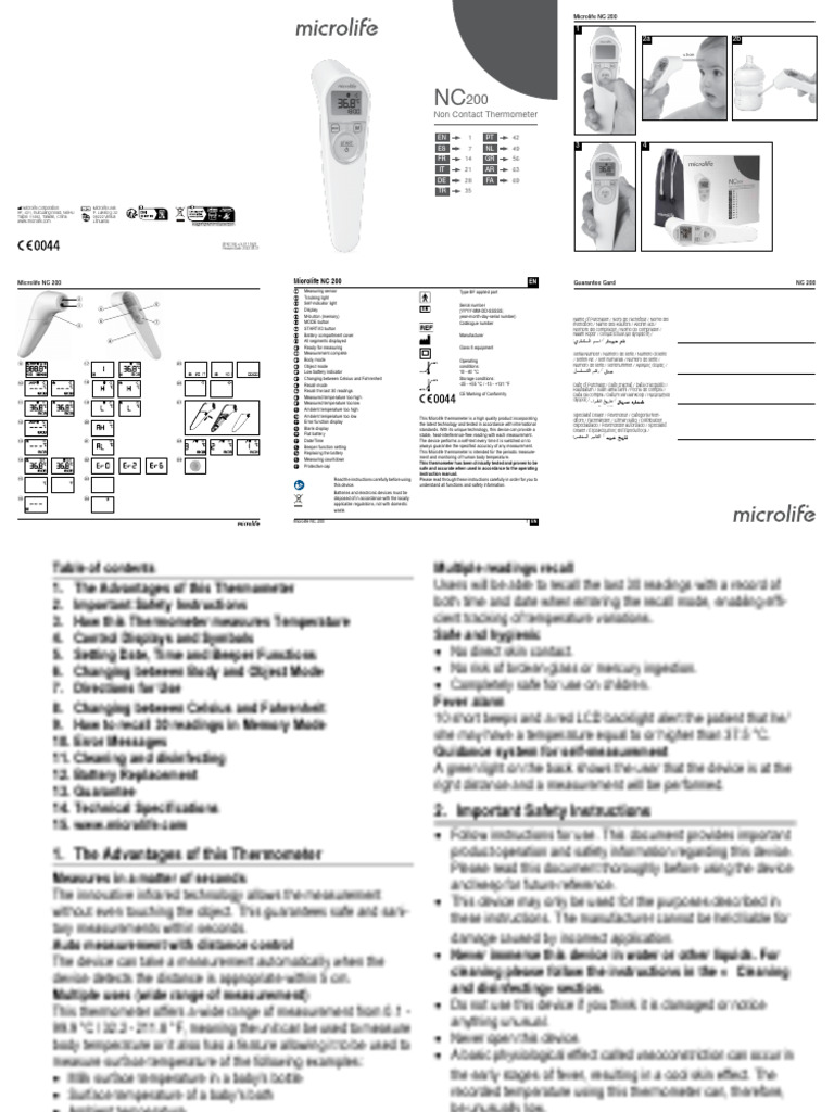 IR Thermometer | PDF | Thermometer | Temperature