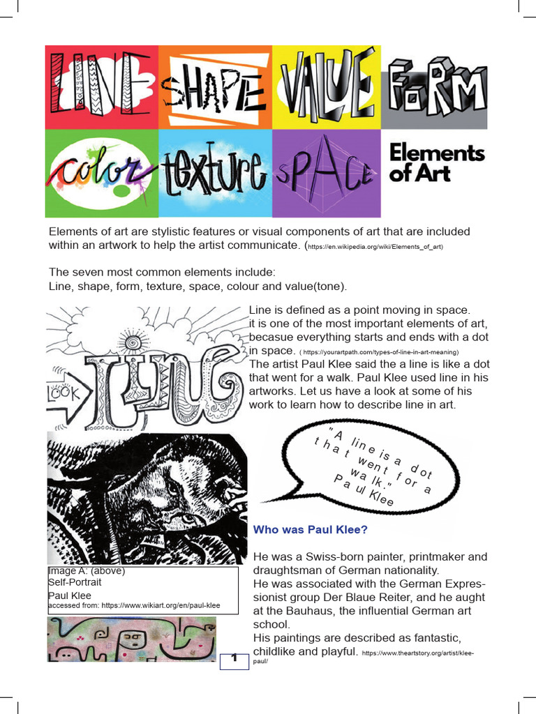 Elements of Art and Design Principles Revision Pack | Download Free PDF ...
