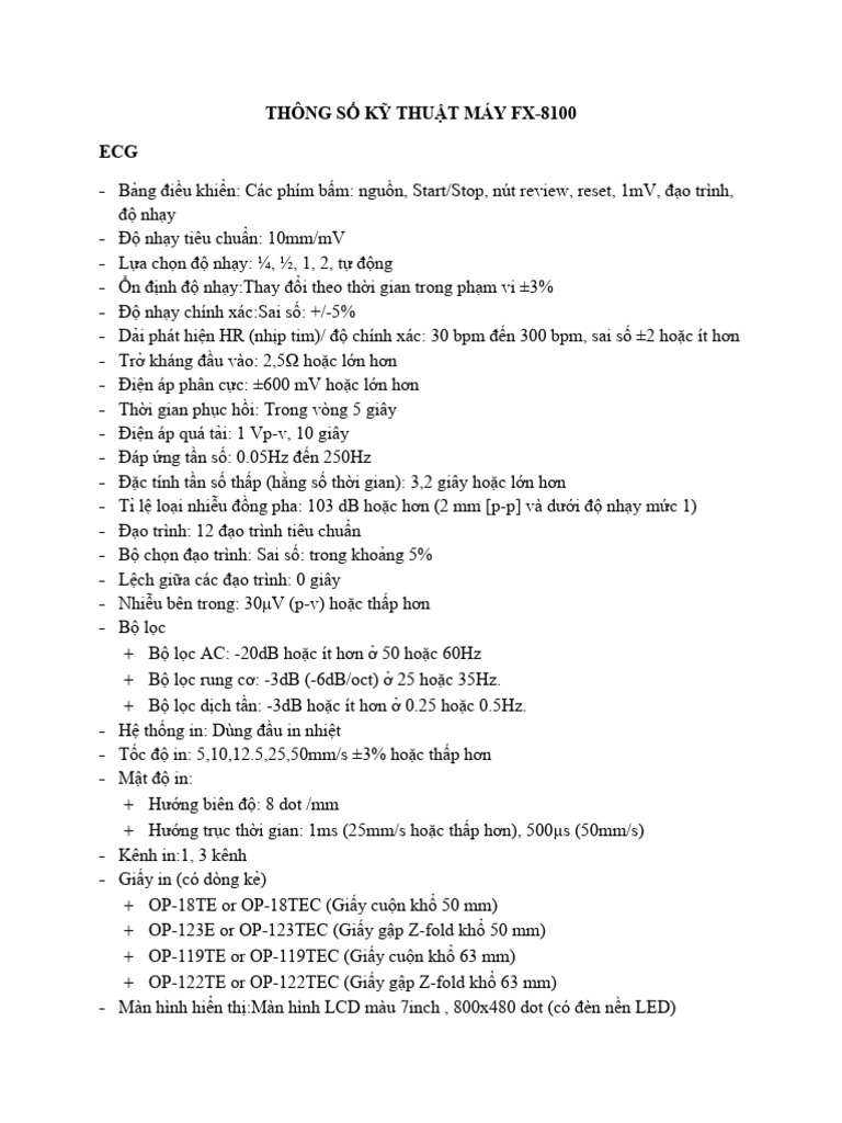 TSKT ĐIỆN TIM | PDF