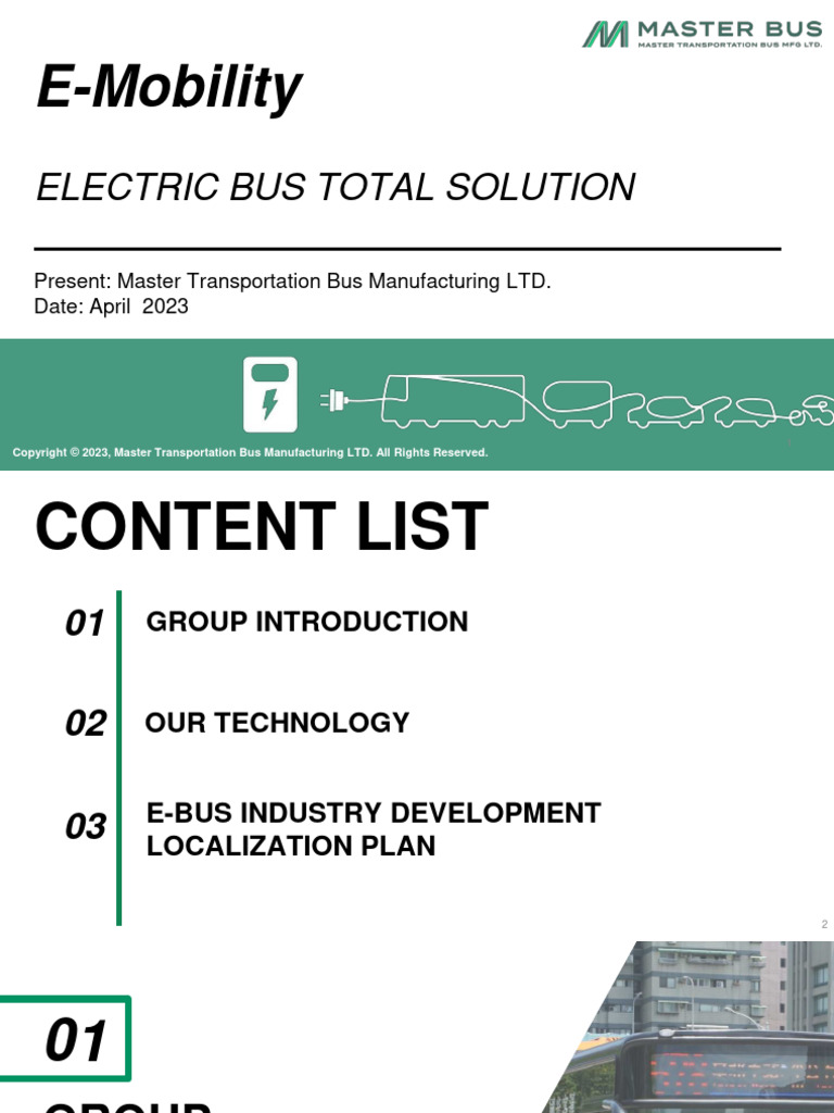 22.master Transportation Bus Manufacturing LTD Intro | PDF | Battery ...