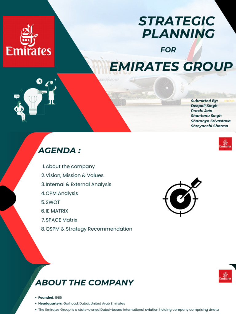Emirates Group Vision and Values Overview | PDF | Airlines | Profit ...
