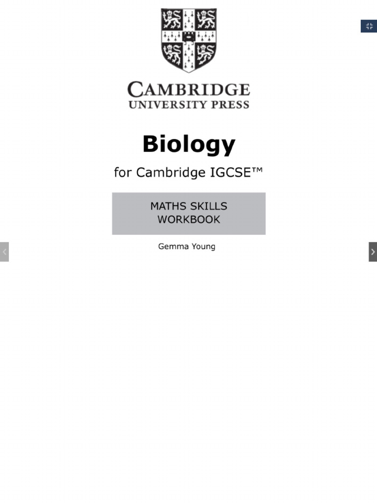 Biology IGCSE - Maths Skills Workbook | PDF
