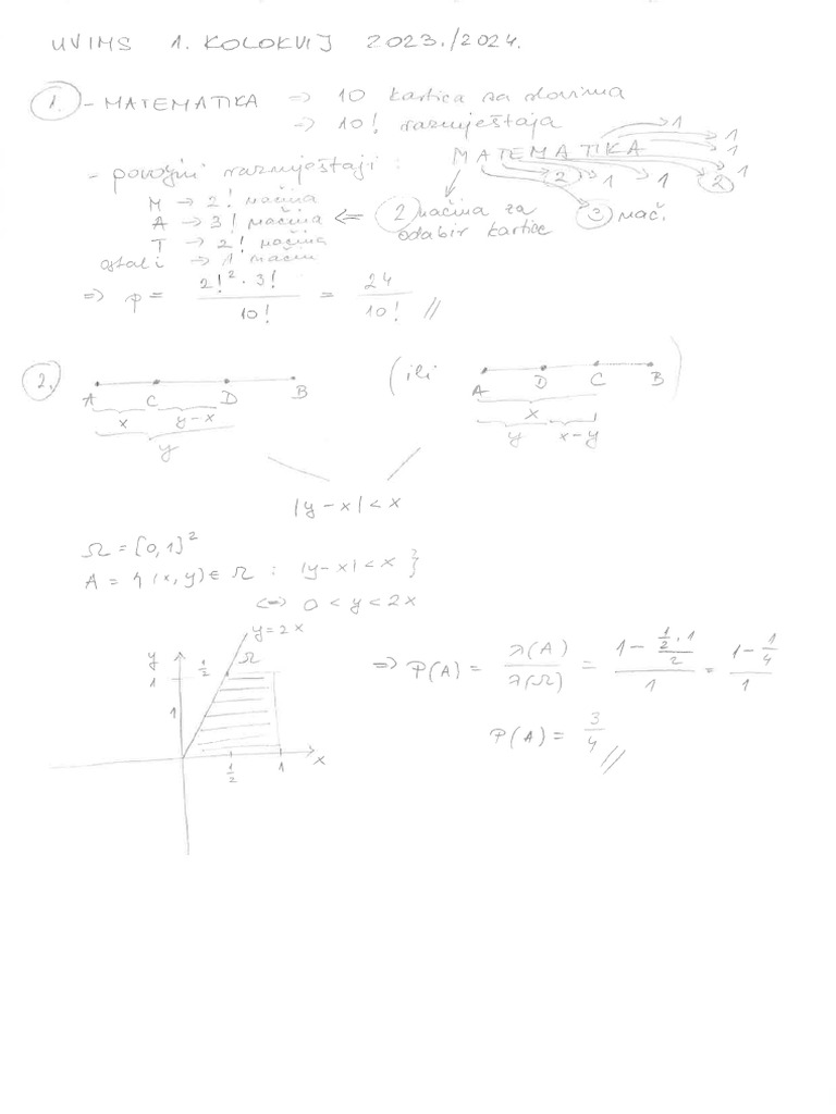 Kolokvij 2023 2024 - Rjesenja | PDF
