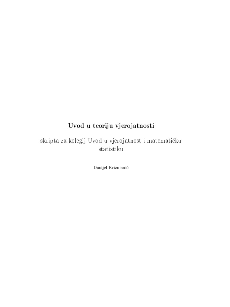 UVIMS Skripta Predavanja 2018-19 | PDF