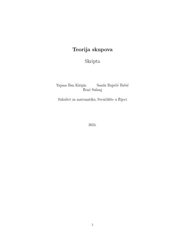 TS Skripta 2024 | PDF