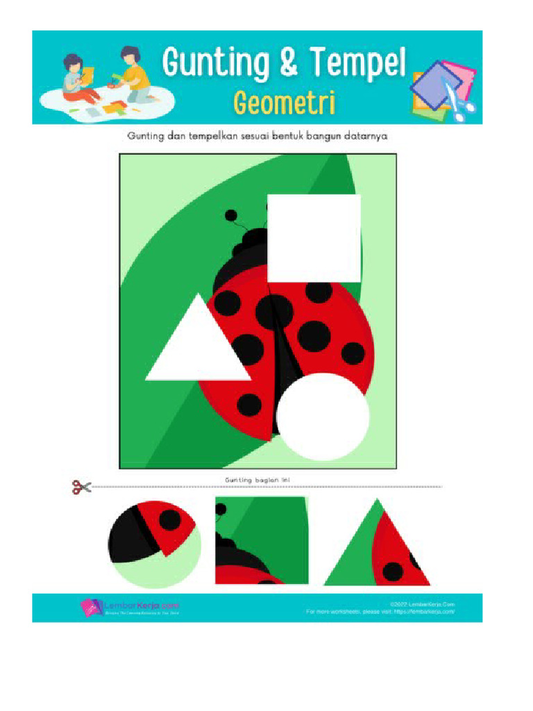 Worksheet Menggunting Untuk Anak Paud | PDF