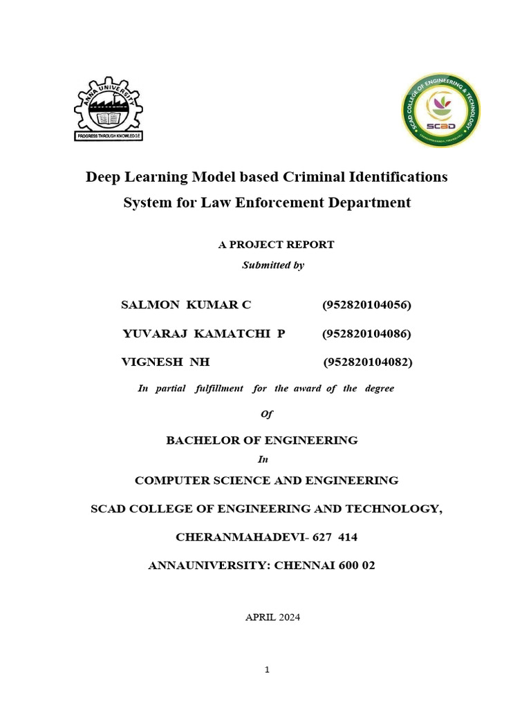 Salu Project Report | PDF | Python (Programming Language) | Crimes