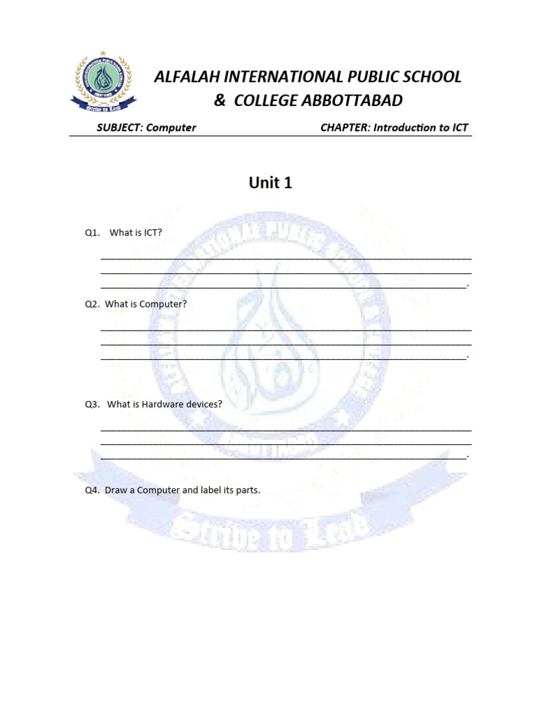 Computer Class 6 | PDF