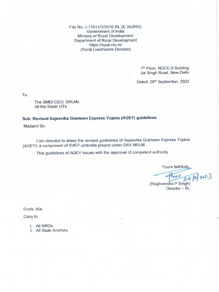 Revised AGEY Guidelines | PDF | Banks | Expense