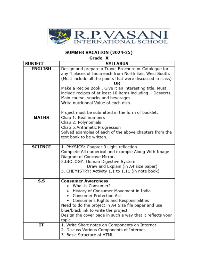 10 Summer Vacation | PDF | Foreign Language Studies