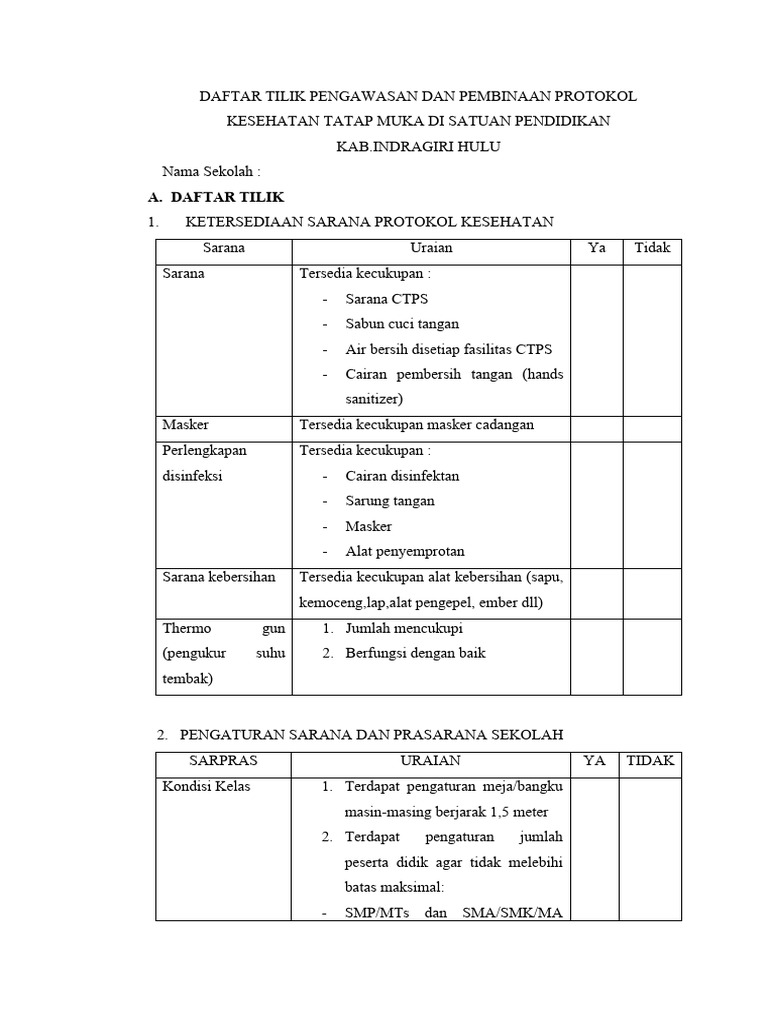 Daftar Tilik Dan Rekapan Hasil | PDF | Sains & Matematika