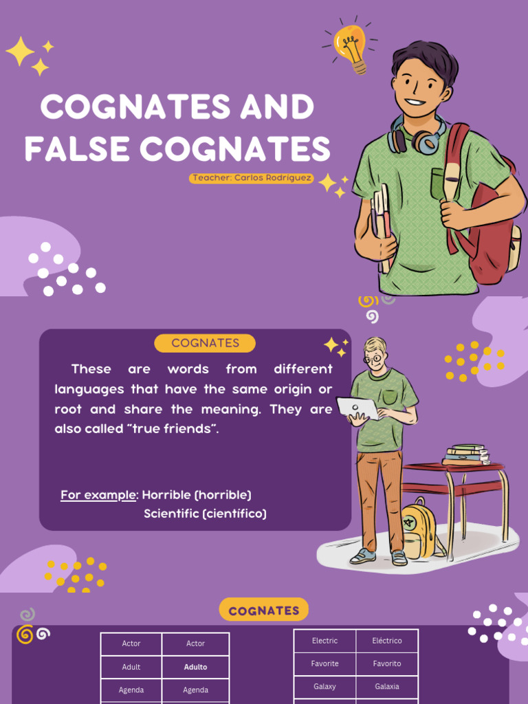 Cognates vs. False Cognates Explained | PDF | Lexical Semantics ...