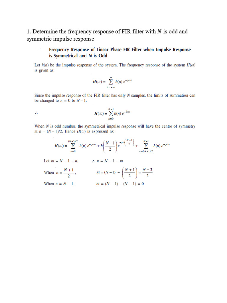 DSP Unit 4 Solutions | PDF | Telecommunications Engineering | Signal Processing