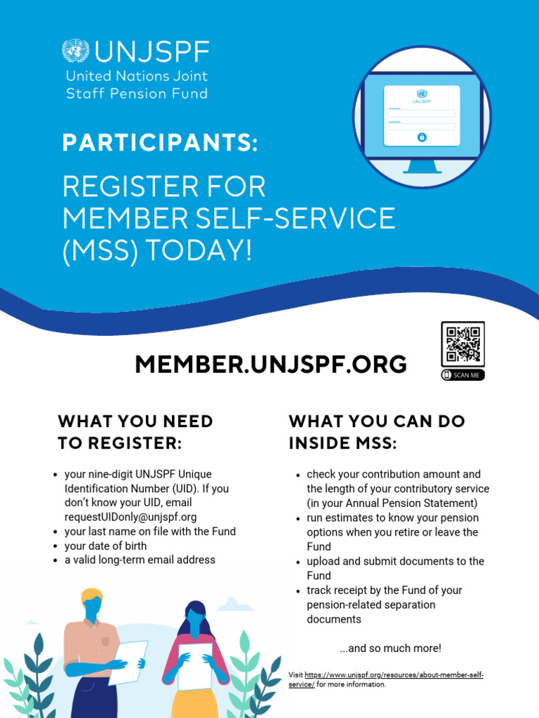 UNJSPF Member Self-Service Guide | PDF | Pension