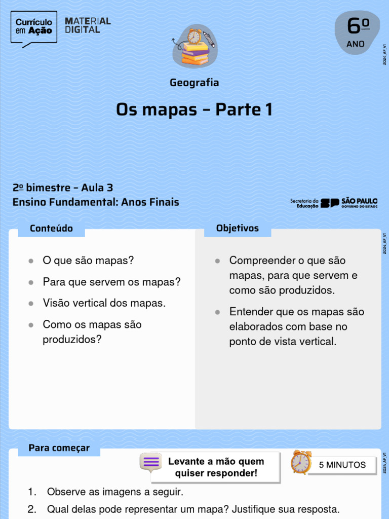 os mapas parte 1 | PDF | Mapa | Paisagem