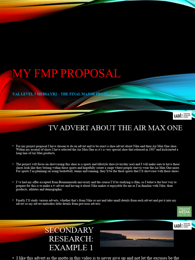 FMP Proposal For Nike Advert | PDF | Advertising | Adobe Photoshop