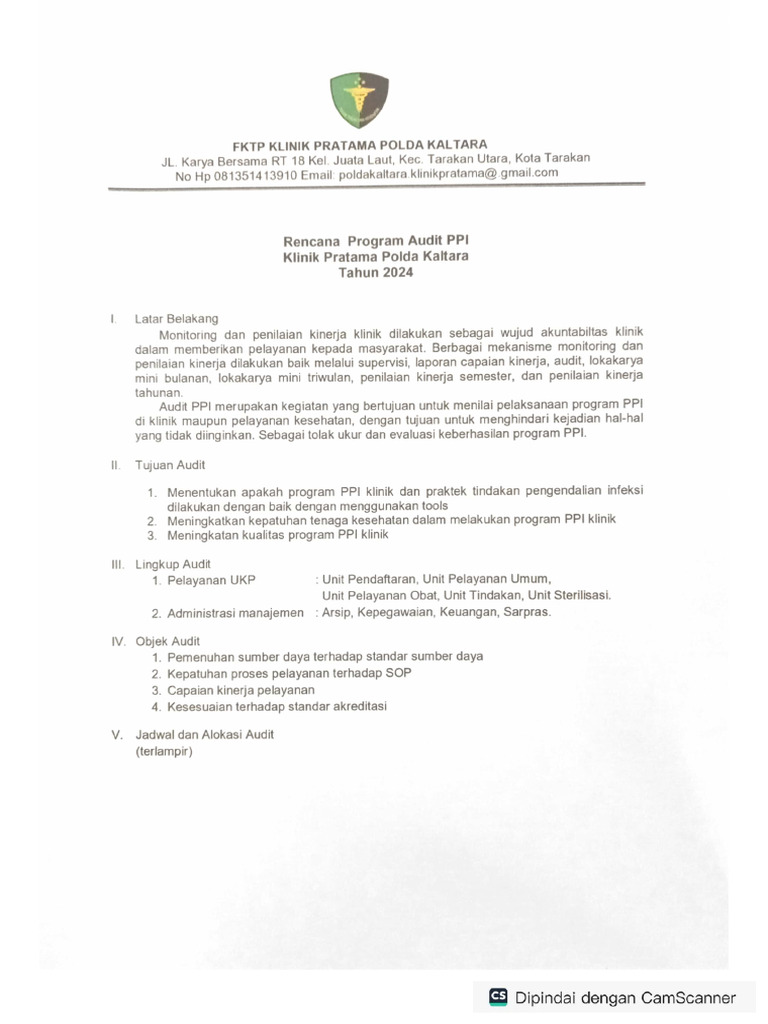 Perencanaan Program Audit Ppi | PDF