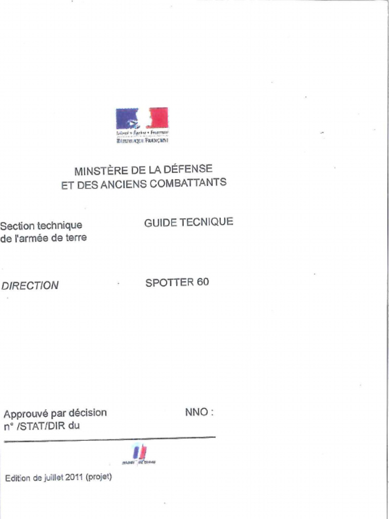Guide Technique SPOTTER 60 | PDF