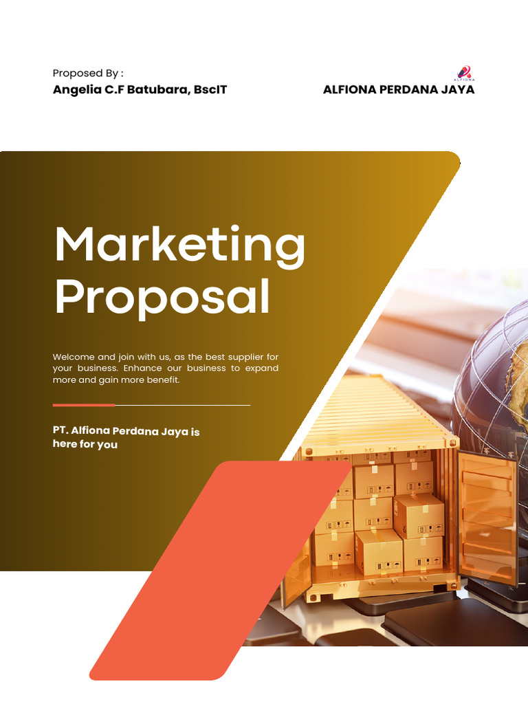 Dark Gray Yellow Modern Business Marketing Proposal | PDF | Linens | Domestic Implements