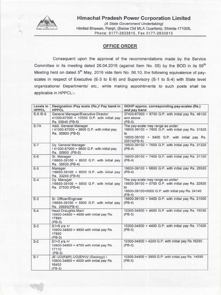 2016 - 6 - Equivalence HPPCL Vs GoHP | PDF
