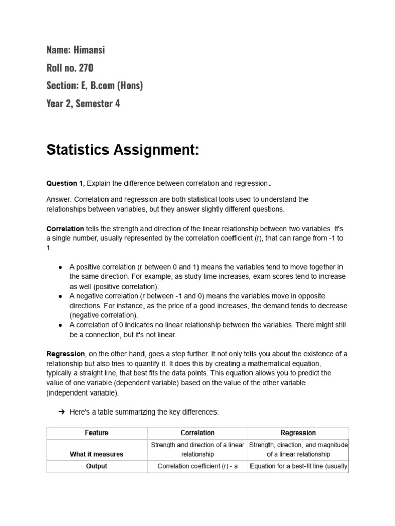 Statistics Assignment | PDF | Mean | Price Indices