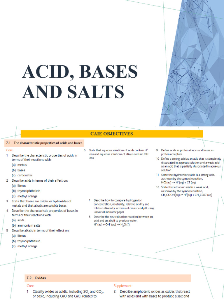 Understanding Acids, Bases, and Salts | PDF | Acid | Hydroxide