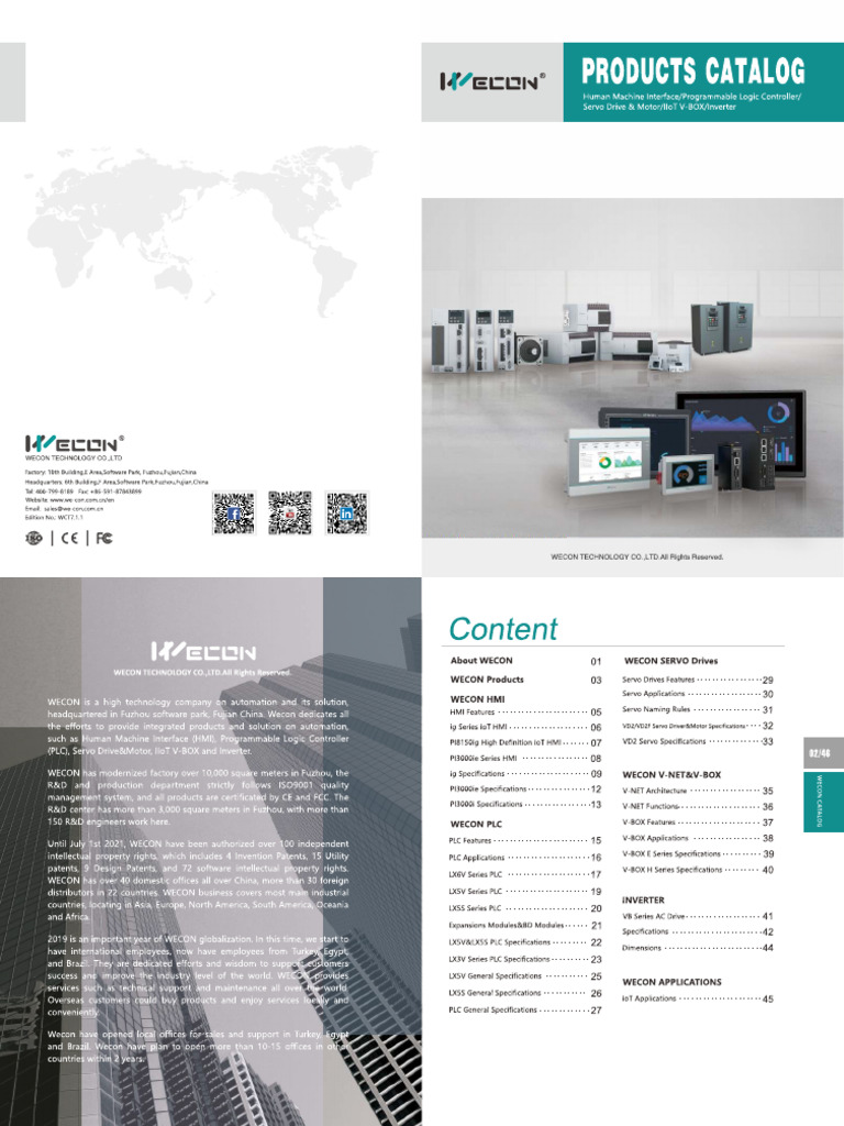 WECON Products Catalog 2022 | PDF