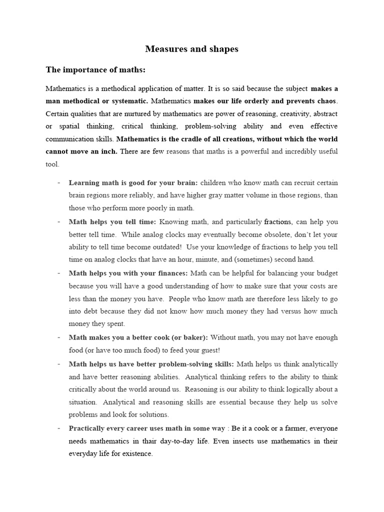 Measures and shapes advanced | PDF | Mathematics | Statistics