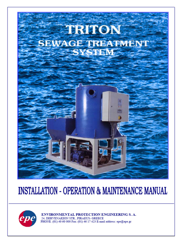 Triton 1000 STP | PDF | Sewage Treatment | Pump