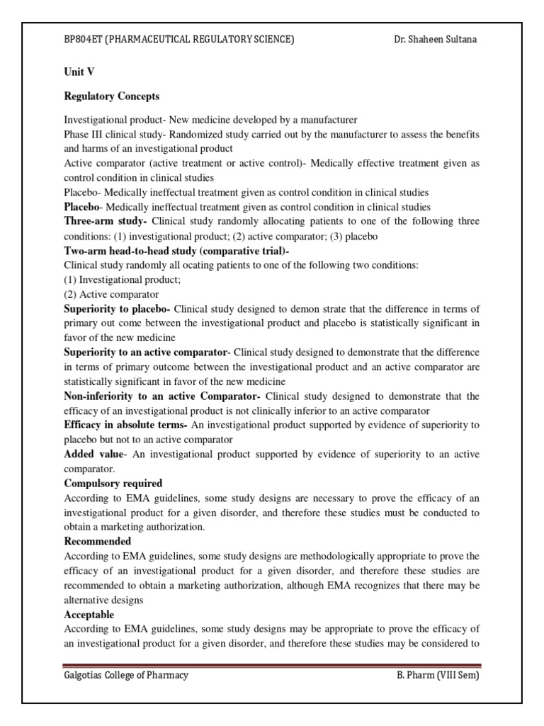 Unit 5 Notes DRA | PDF | Generic Drug | Federal Register