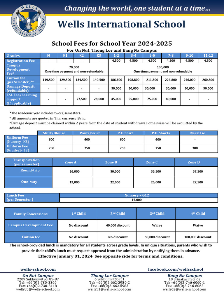 Tuition Fee For School Year 2024 2025 | Download Free PDF | Fee ...
