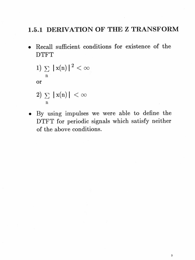 Z Transform (Part-1) | PDF
