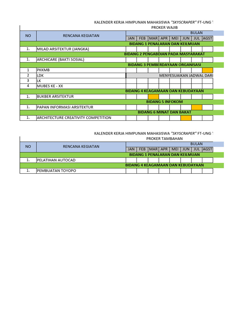Kalender Kerja HMA 2024 FIX | PDF