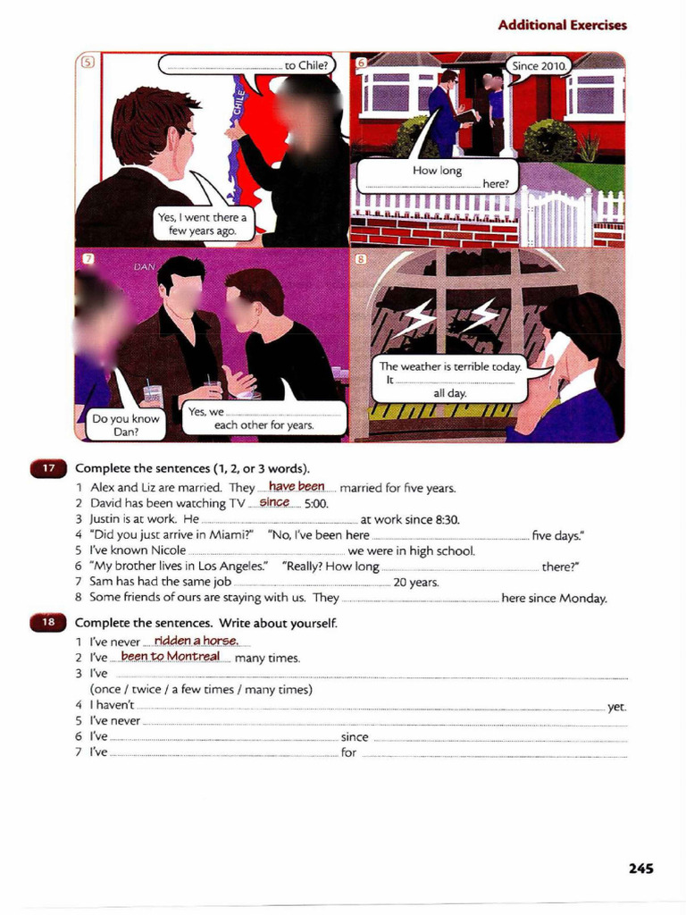 Additional grammar exercises - perfect and future tenses | PDF