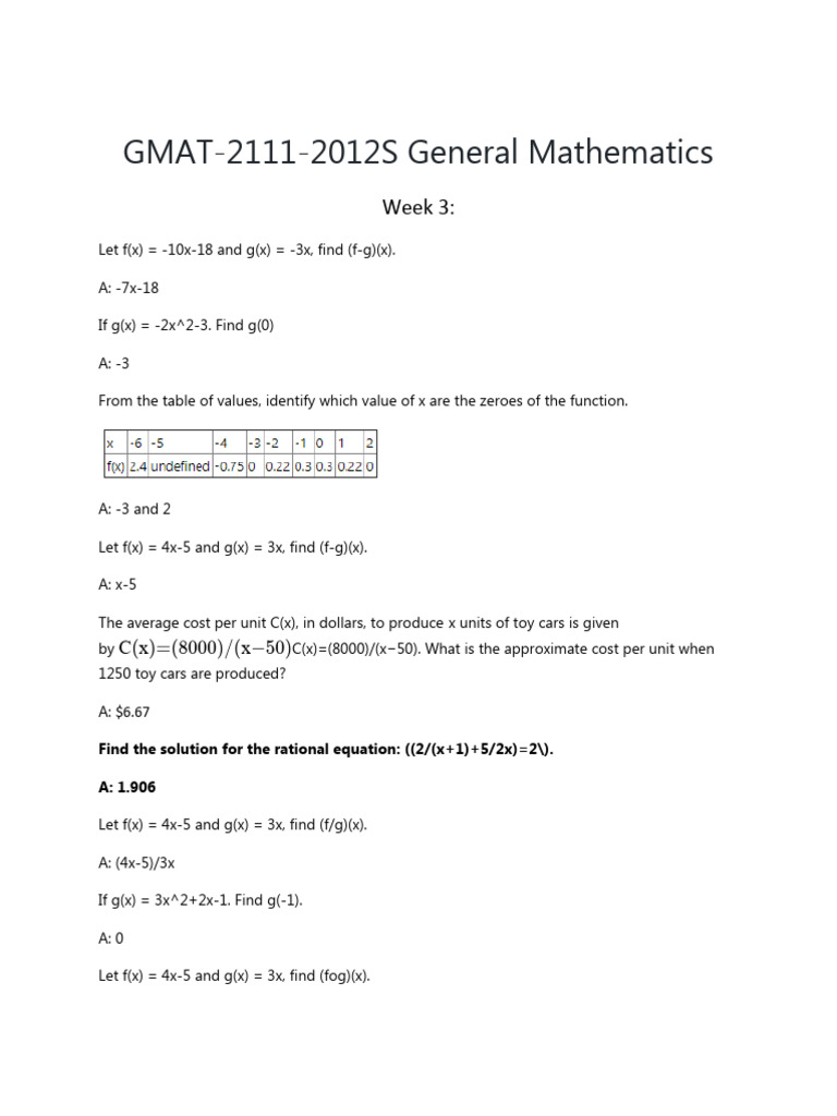 GMAT General Mathematics Solutions | PDF | Interest | Loans