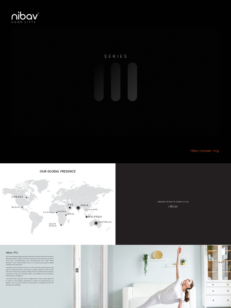 Nibav Series III Home Elevators Overview | PDF | Elevator | Door