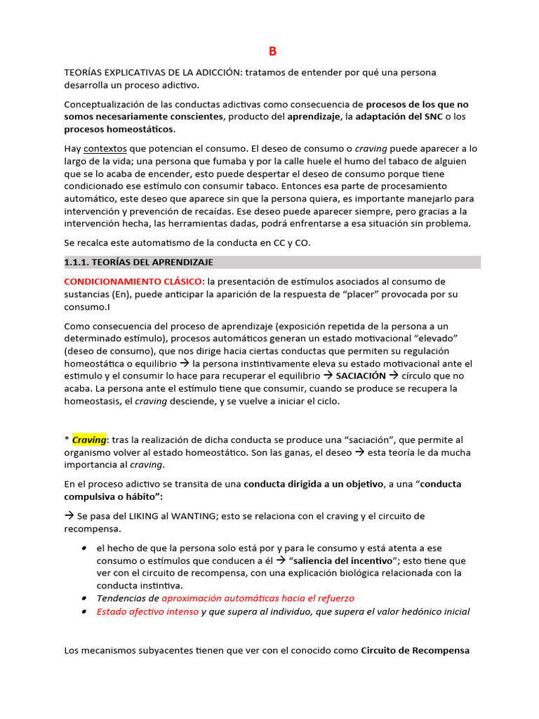 Pensamiento Adictivo y Craving | PDF | Despachador de drogas ...