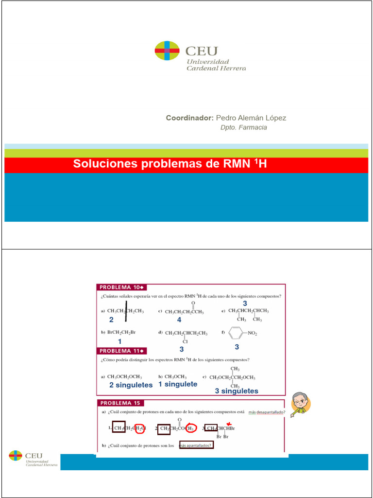 02 Probl RMN-1H Sol A 2022 v.2 | PDF