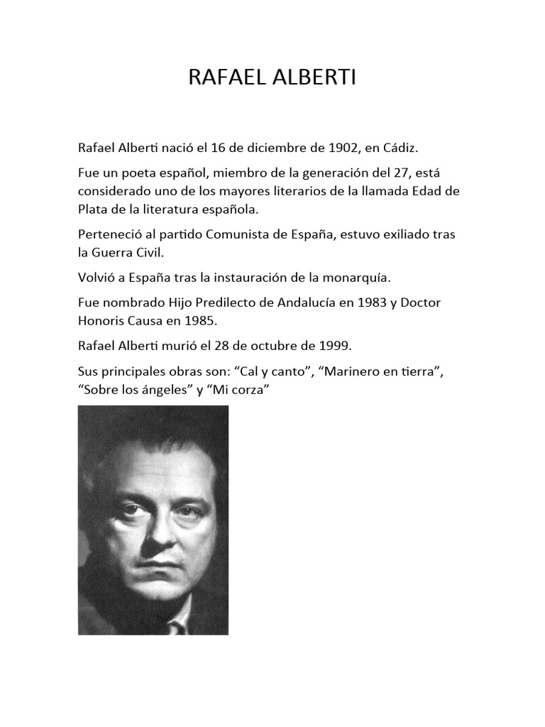 Rafael Alberti | PDF