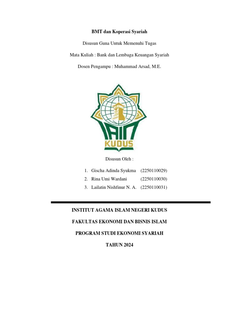 BMT Dan Koperasi Syariah | PDF