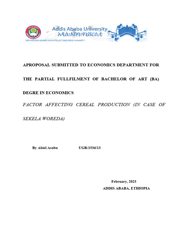 Final Research Abel | PDF | Agriculture | Smallholding