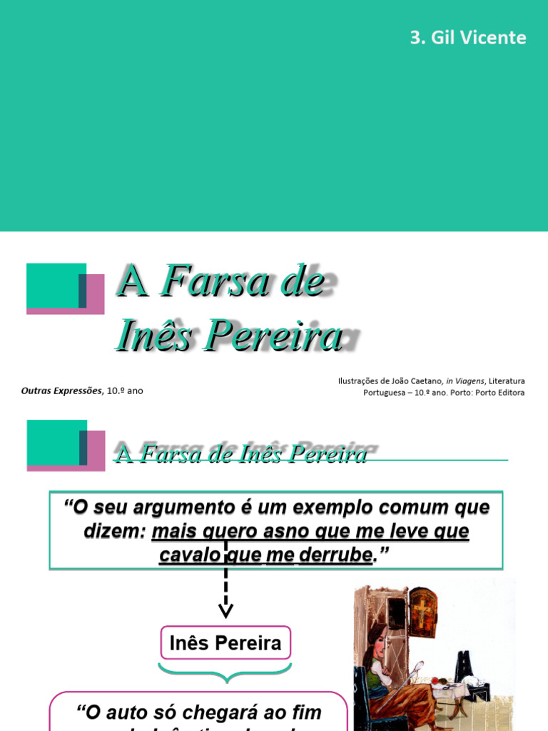 A Farsa de Inês Pereira: Análise e Temas | PDF