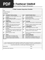 7 Point Container Inspection Checklist | PDF | Components ...