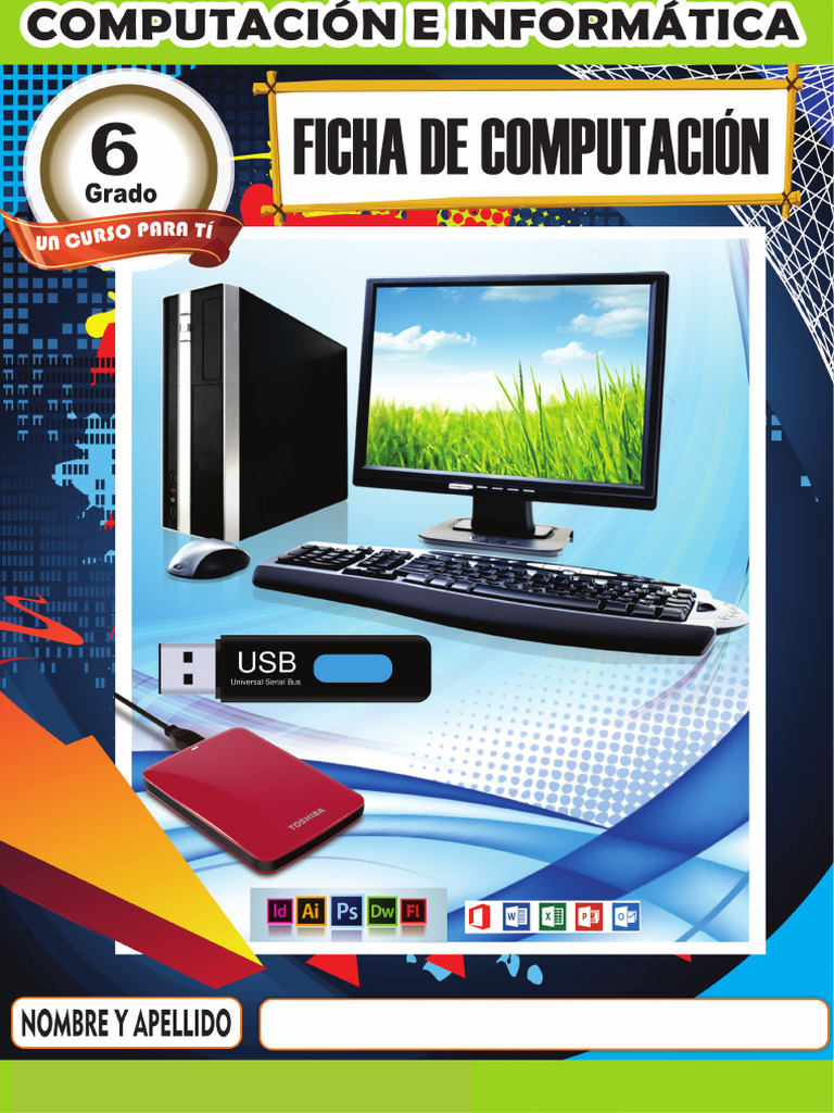 Computación 6to PRIMARIA Ficha | PDF | Informática