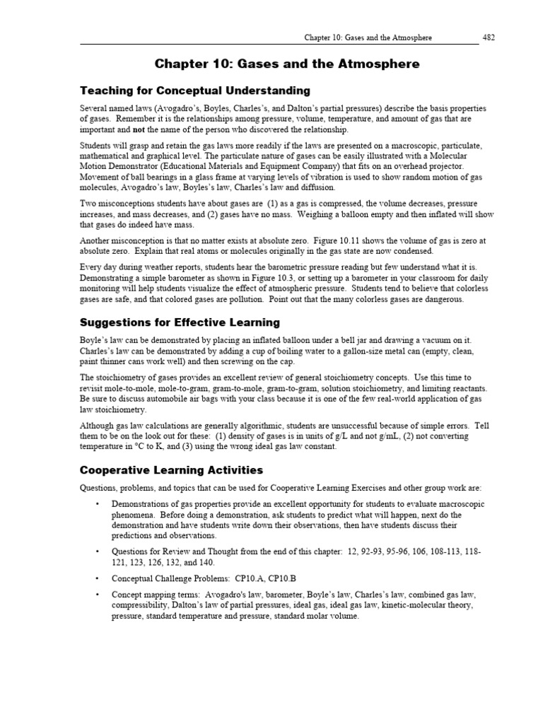 ISM Chapter10-Part1 | PDF | Gases | Atmosphere Of Earth