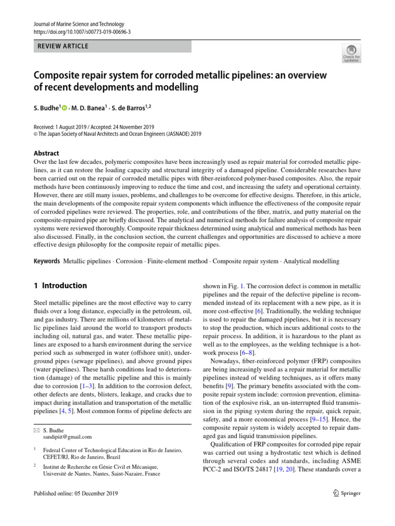 Composite Repair System For Corroded Met | PDF | Composite Material ...