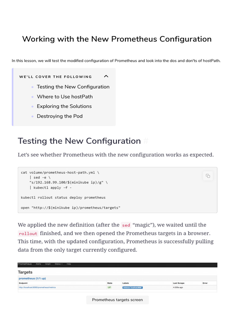 69 Working With The New Prometheus Configuration Pdf Information Technology Management